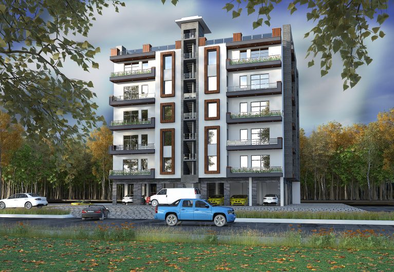 Building with car, tree & park - free photo - Graphics Pic