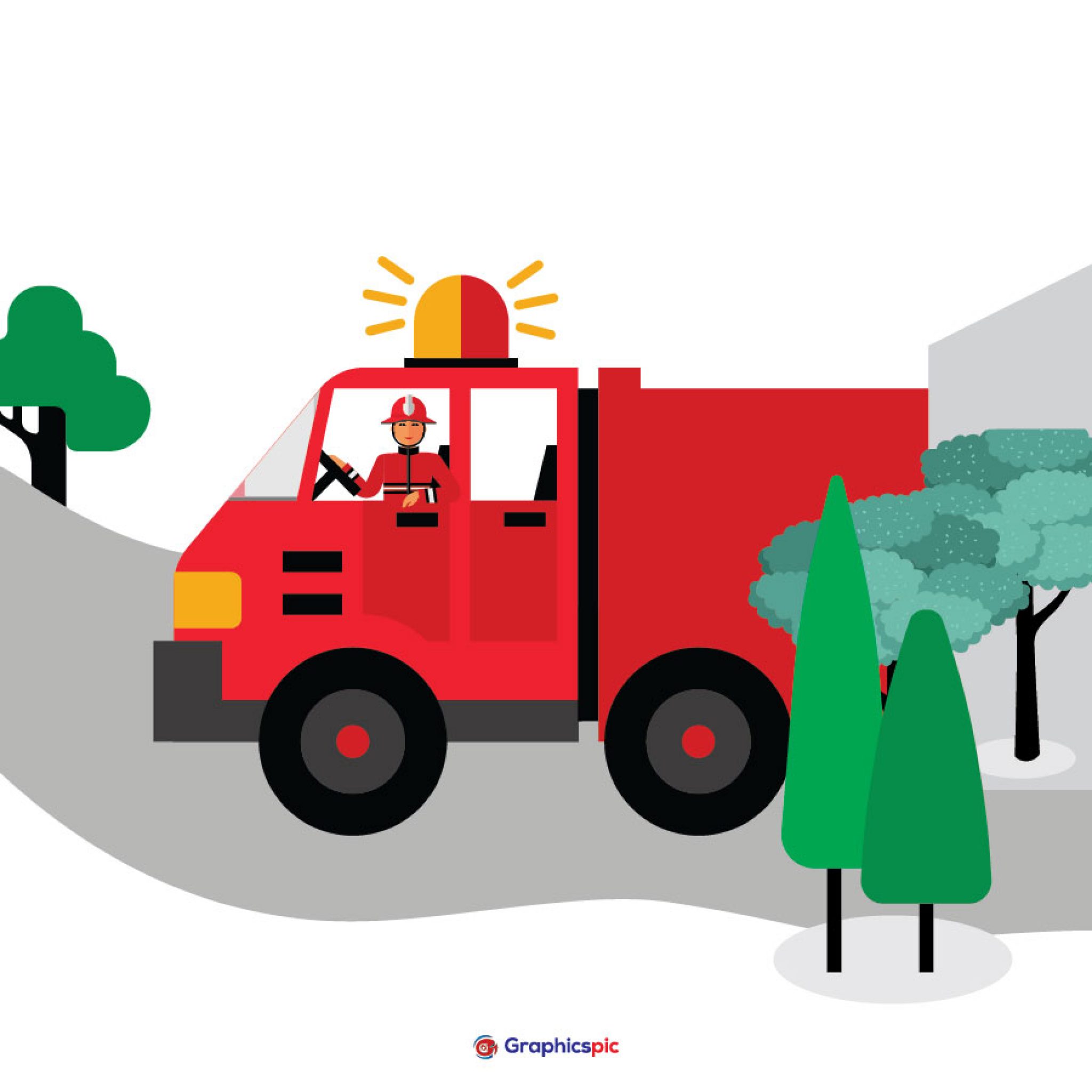 Fire brigade day Firefighter vector images, illustrations, and clip art ...