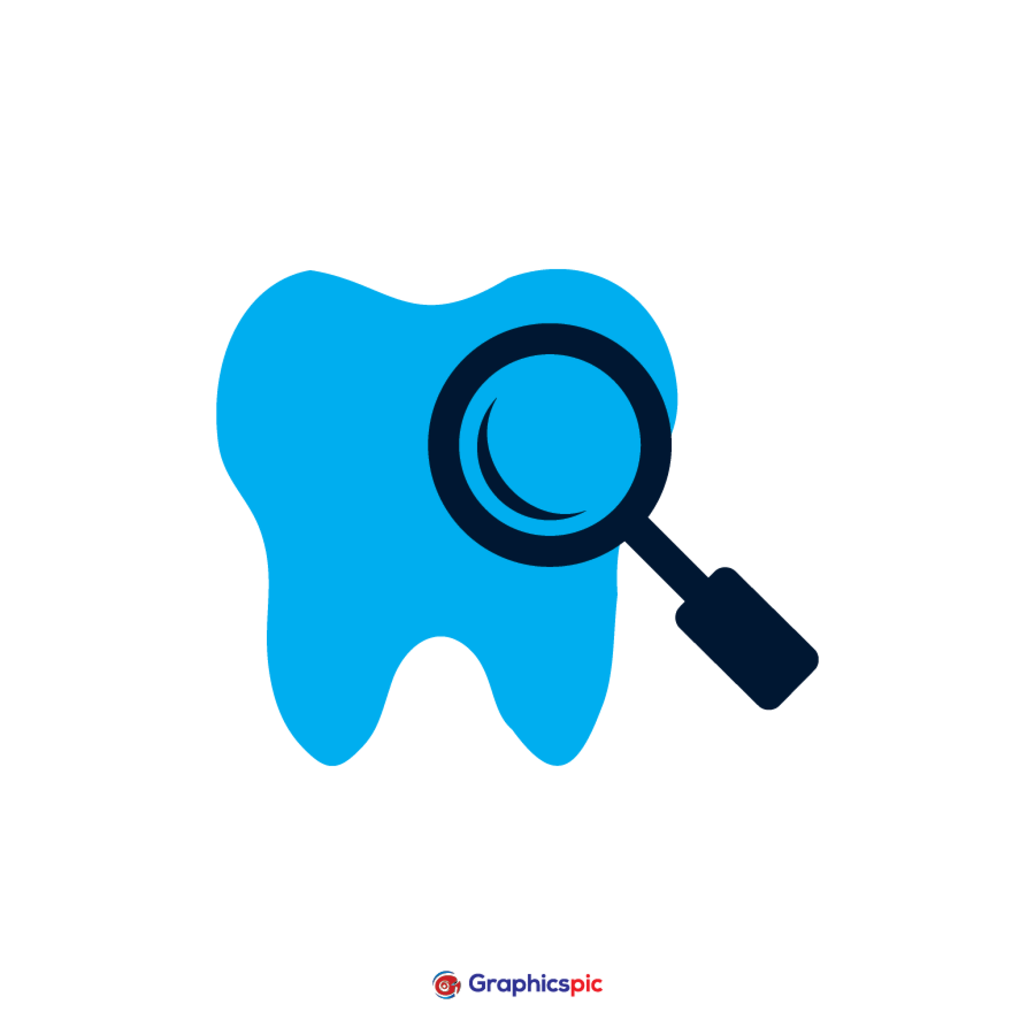 Vector illustration of dental checkup, teeth check up icon png ...