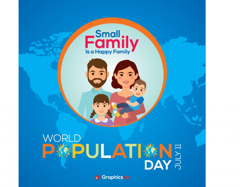 World population day, text design. Typography poster. Vector ...